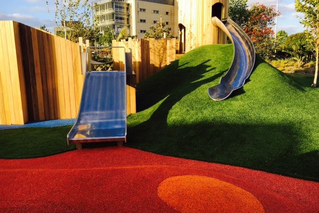 Slides and Playground Equipment